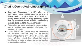 Physical principle of Computed Tomography (Scanning principle & Data ...