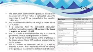 Physical principle of Computed Tomography (Scanning principle & Data ...