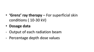 Physical principles of radiotherapy(1) | PPTX