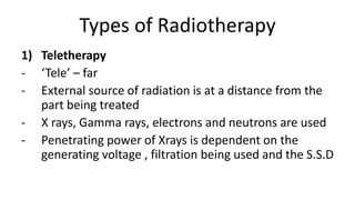 Physical principles of radiotherapy(1) | PPTX