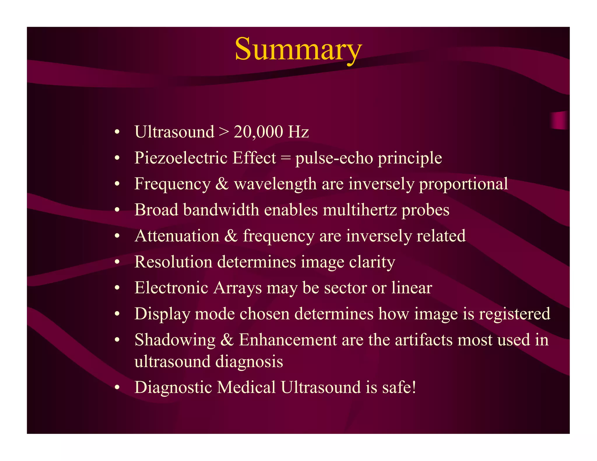 Physical Principles Of Ultrasound | PDF