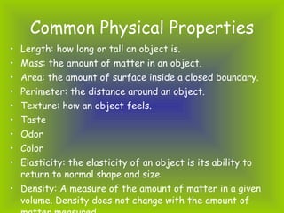 Physical Properties | PPT