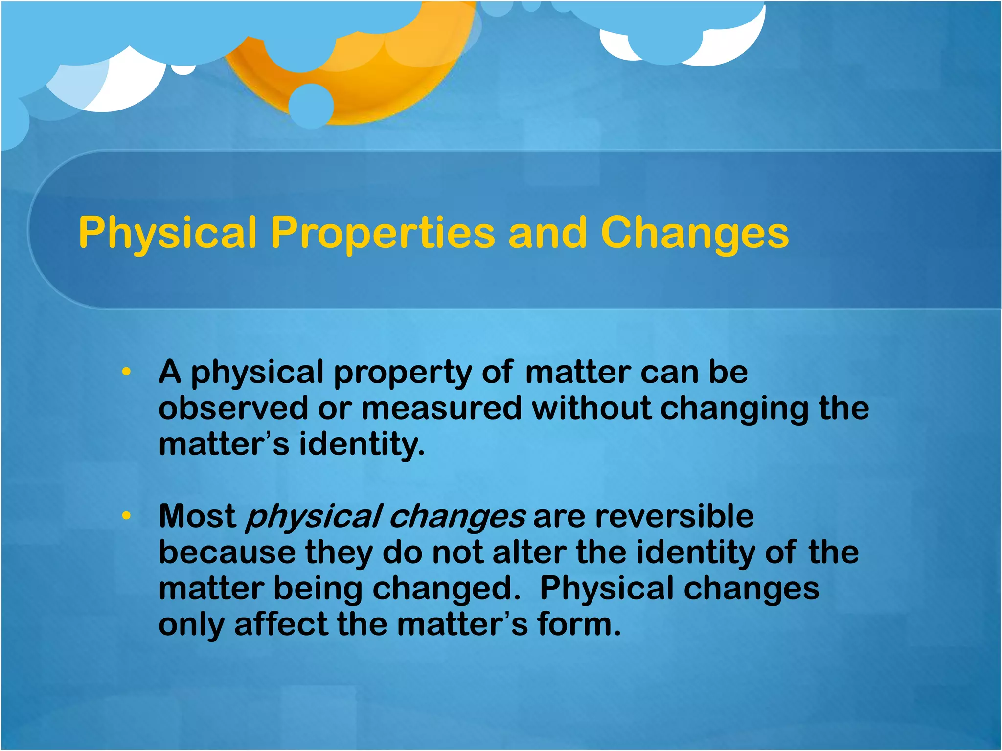 Physical properties and changes | PPT