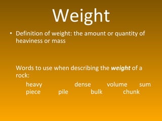 Physical Properties Of Rocks | PPT