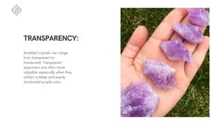 Physical Properties of Amethyst gemstone | PDF | Geology | Science
