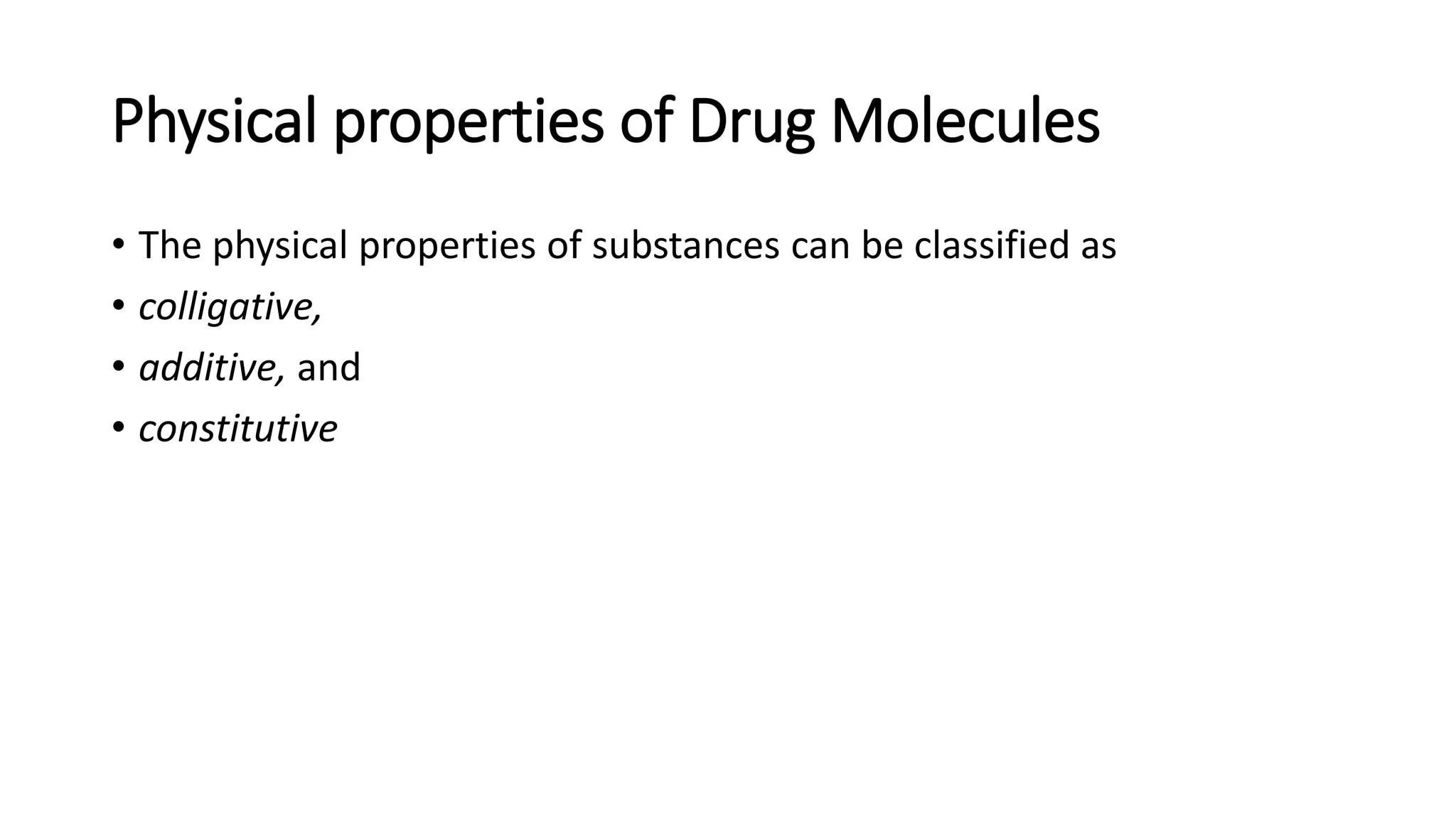 Physical properties of drug molecules sb | PDF