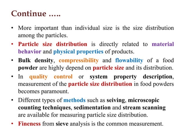 physical properties of food material.pdf | Physics | Science