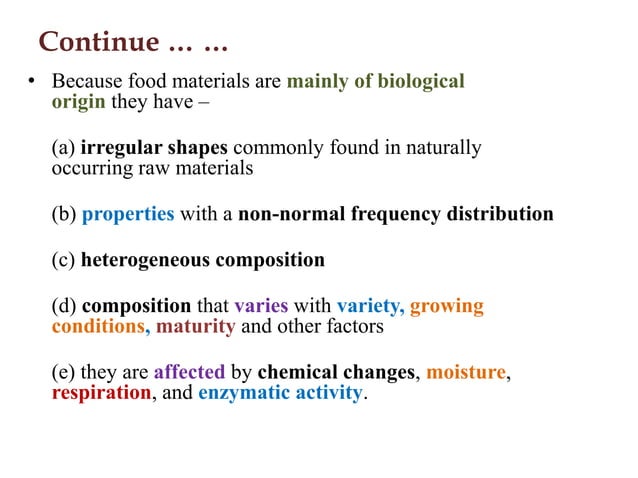 physical properties of food material.pdf | Physics | Science