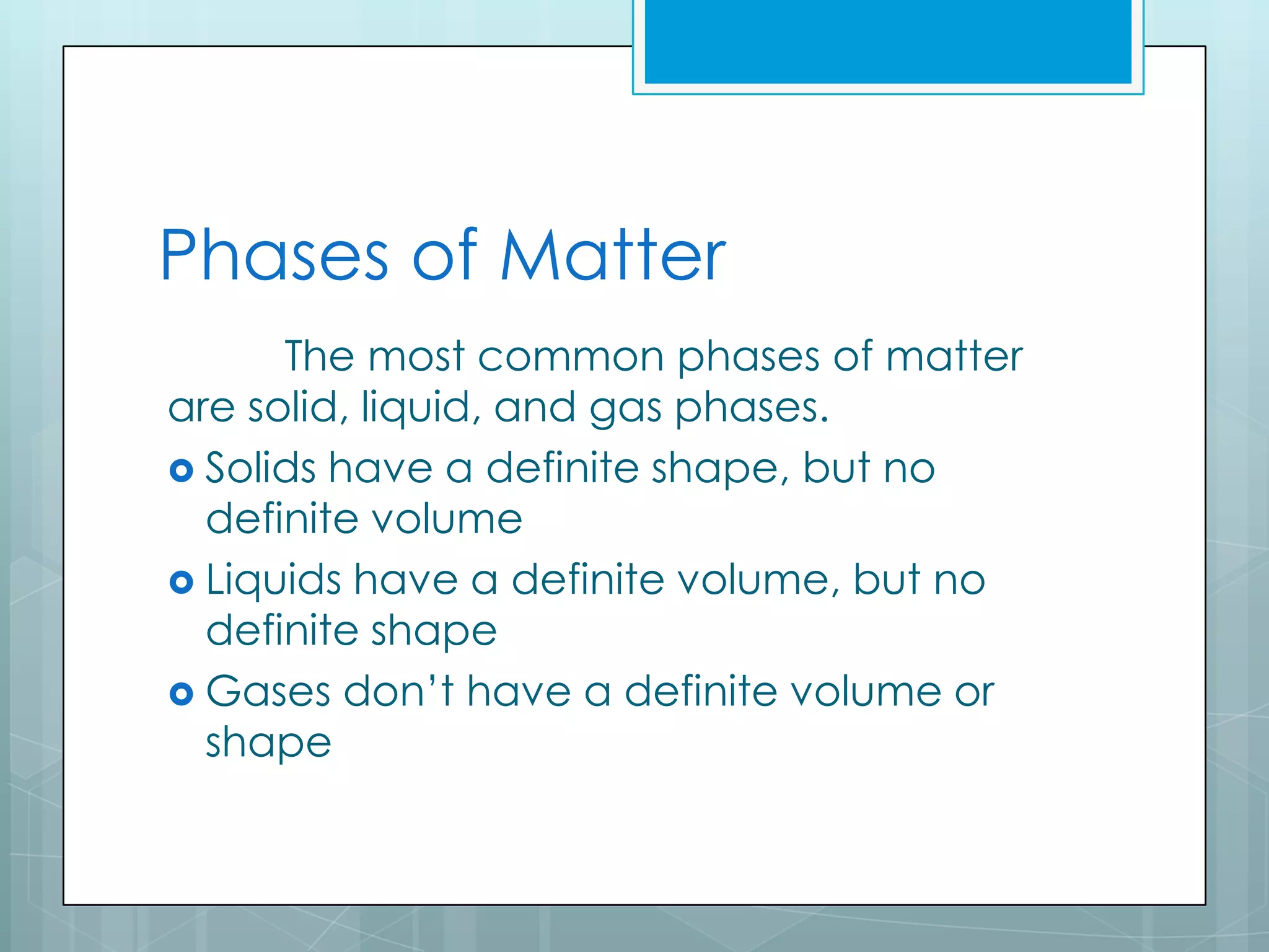 Physical properties of matter | PPTX