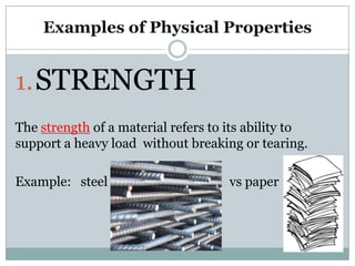 Physical properties of matter | PPTX