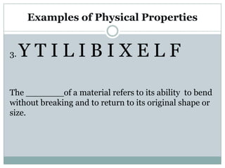 Physical properties of matter | PPTX