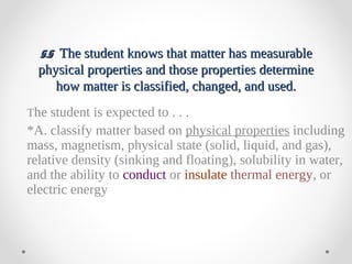 Physical properties of matter | PPT