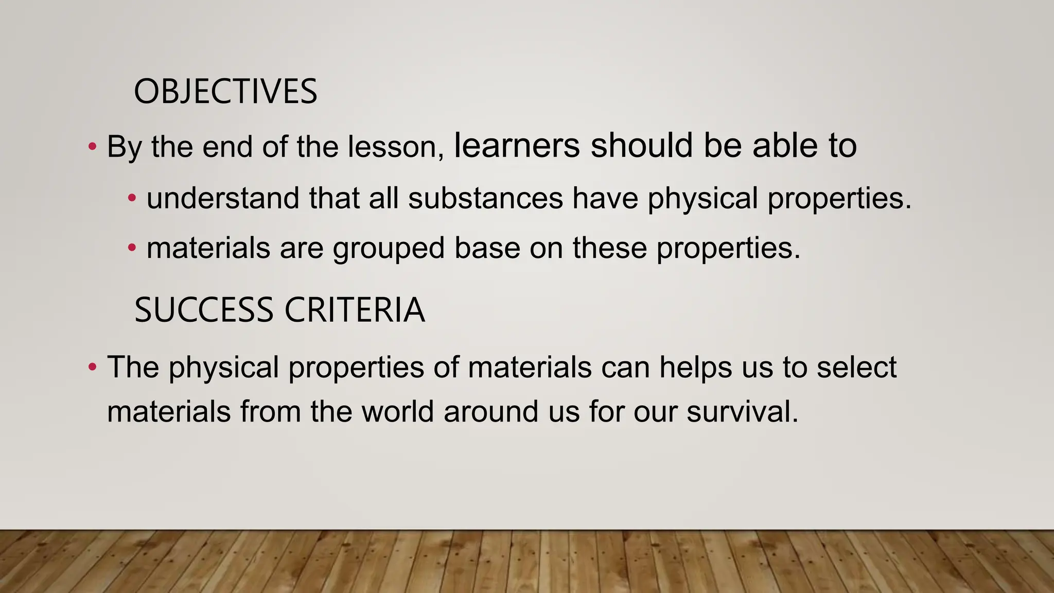 Physical and Chemical properties of matter | PPT