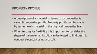 Physical and Chemical properties of matter | PPT