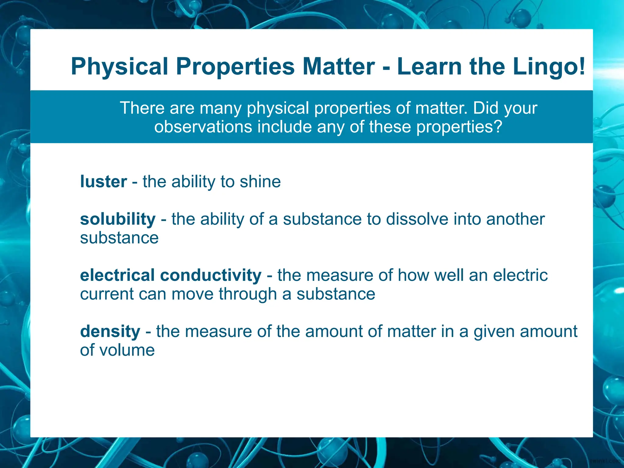 Physical Properties of Matter Science 11 | PDF