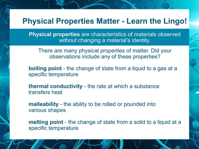 Physical Properties of Matter Science 11 | PDF