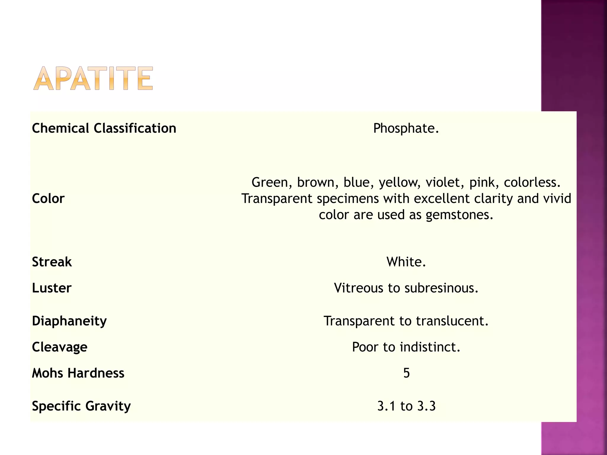 Physical properties of minerals | PPTX