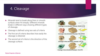 Physical Properties of Minerals | PPTX