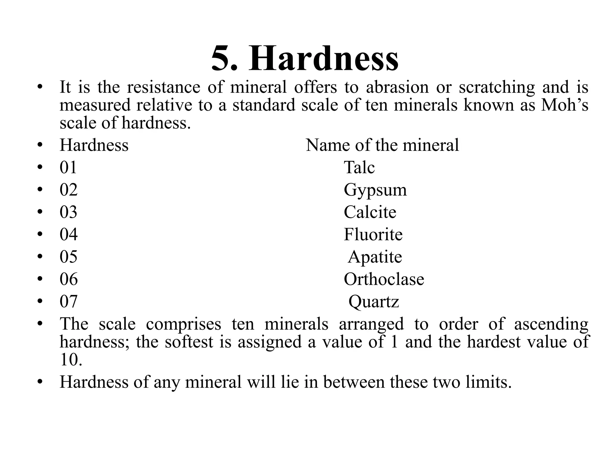 Physical properties of minerals | PPTX