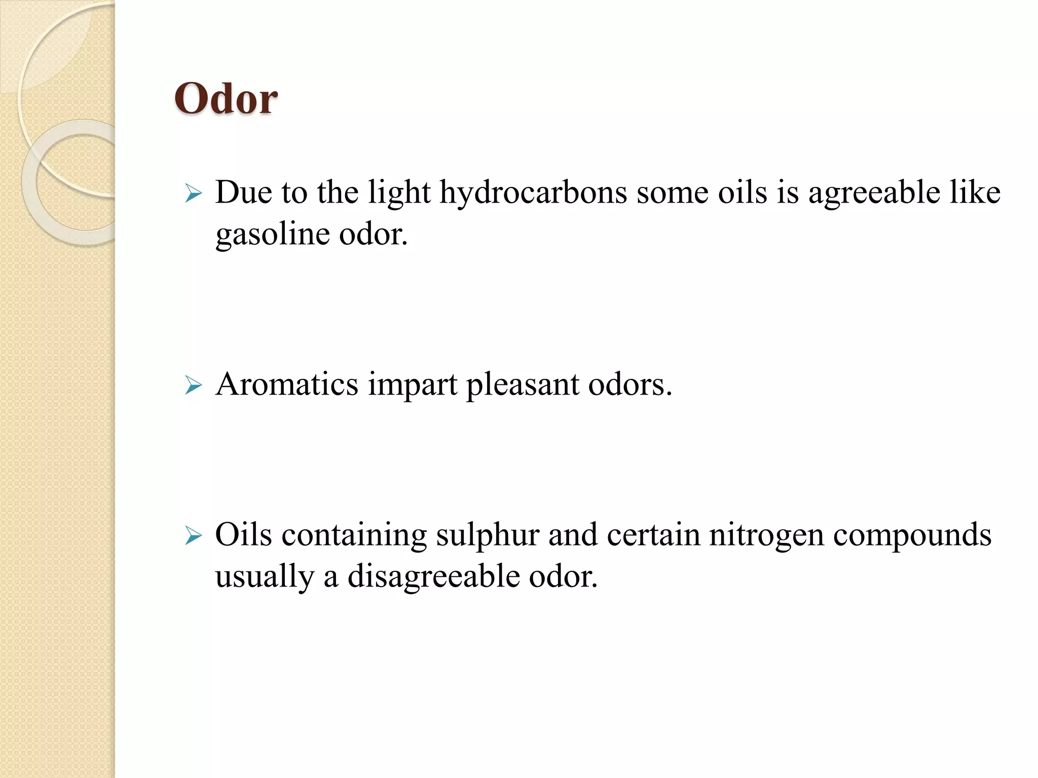 Physical properties of petroleum | PPTX