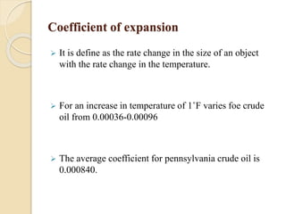 Physical properties of petroleum | PPTX
