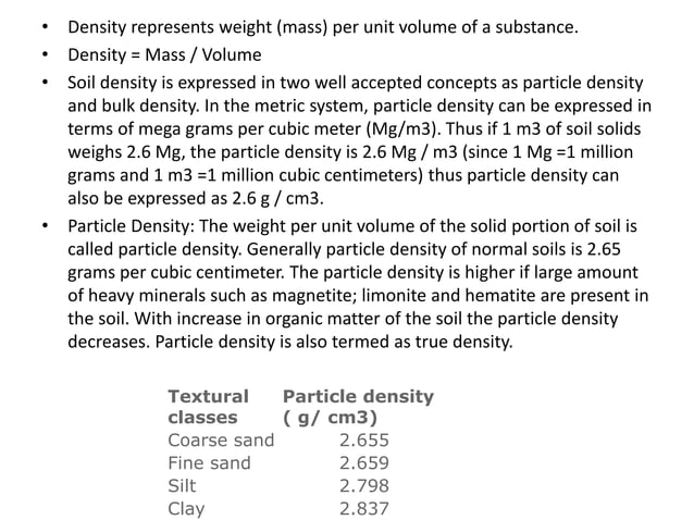 Physical properties of sediments and water sediment mixture | PPTX