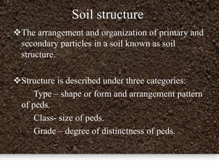 Physical properties of soils | PPTX