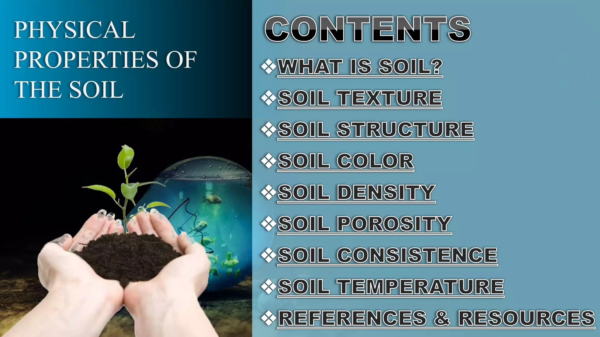 Physical properties of the soil | PPTX