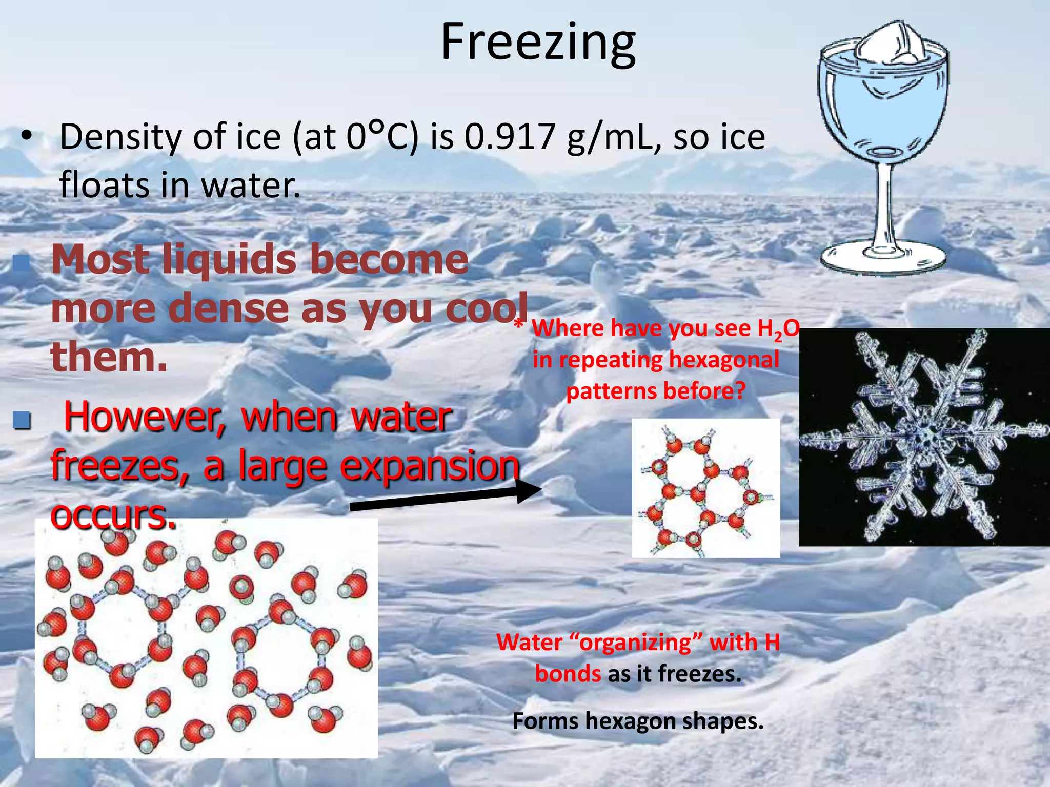 Physical properties of water | PPTX