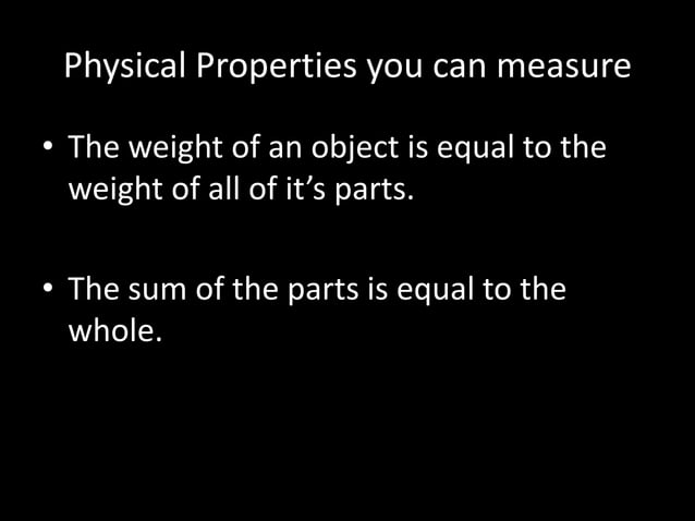 Physical properties you can measure | PPTX | Physics | Science