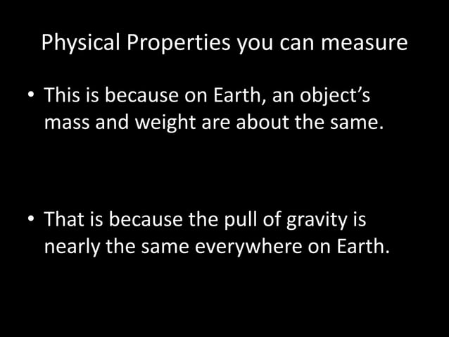 Physical properties you can measure | PPTX | Physics | Science