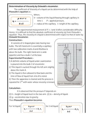 Physical properties of liquid | PDF