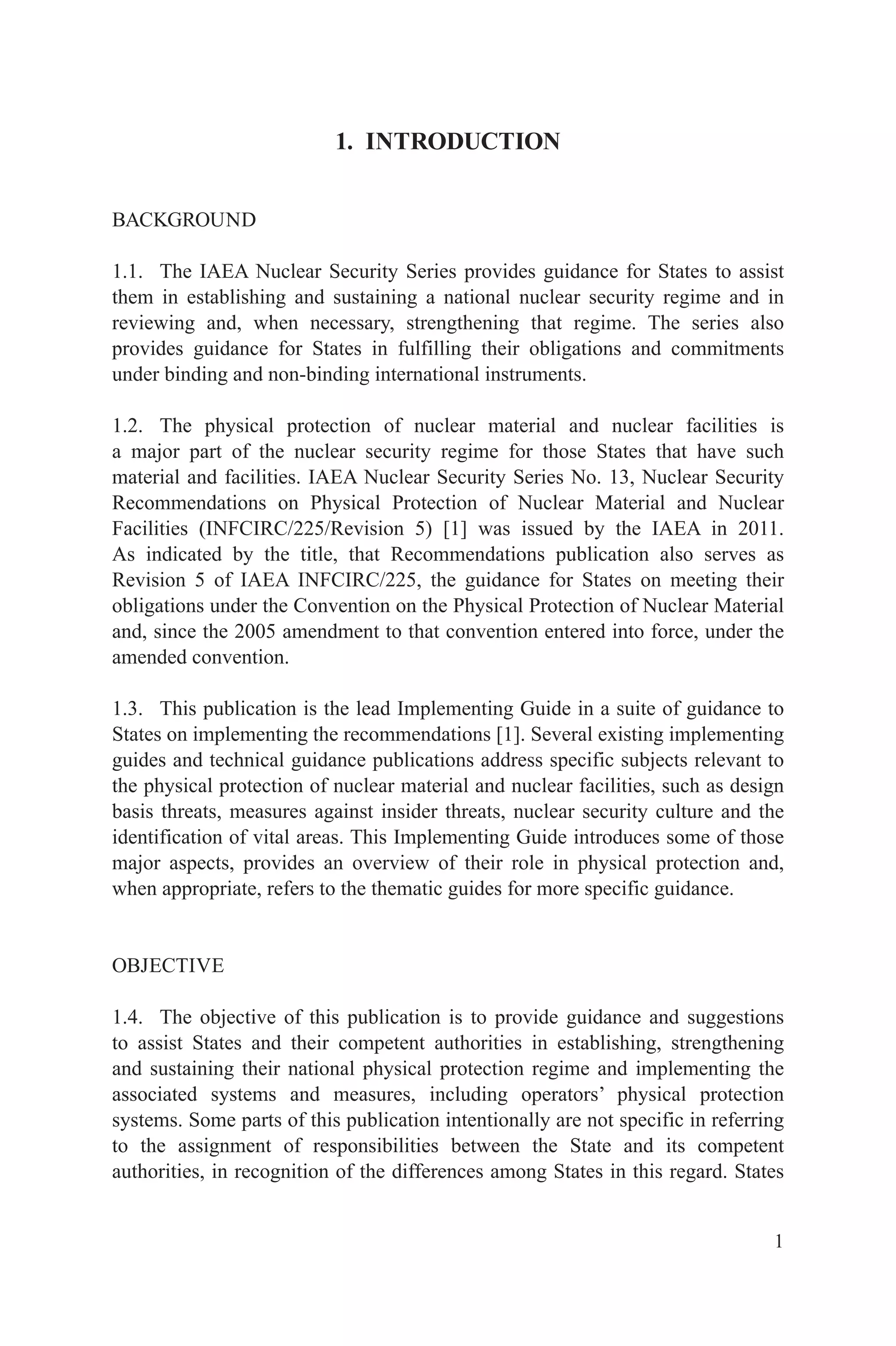 Physical Protection of Nuclear Material and Nuclear Facilities | PDF