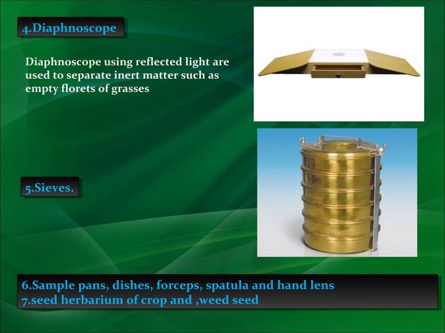 Physical purity analysis of samples of different crops | PPT ...