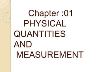 Physical quantities | PPTX