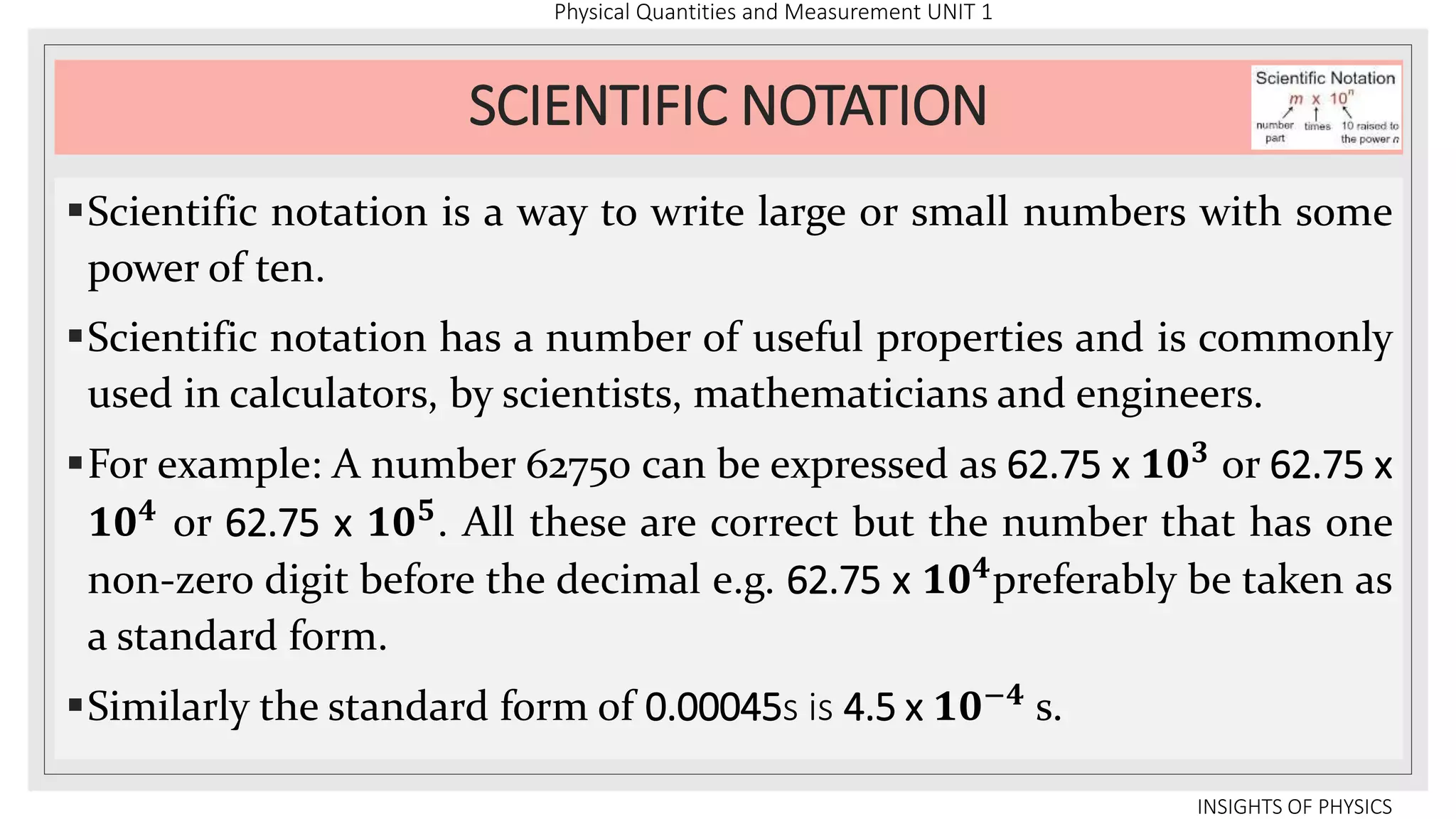 Physical quantities and measurement | PPTX