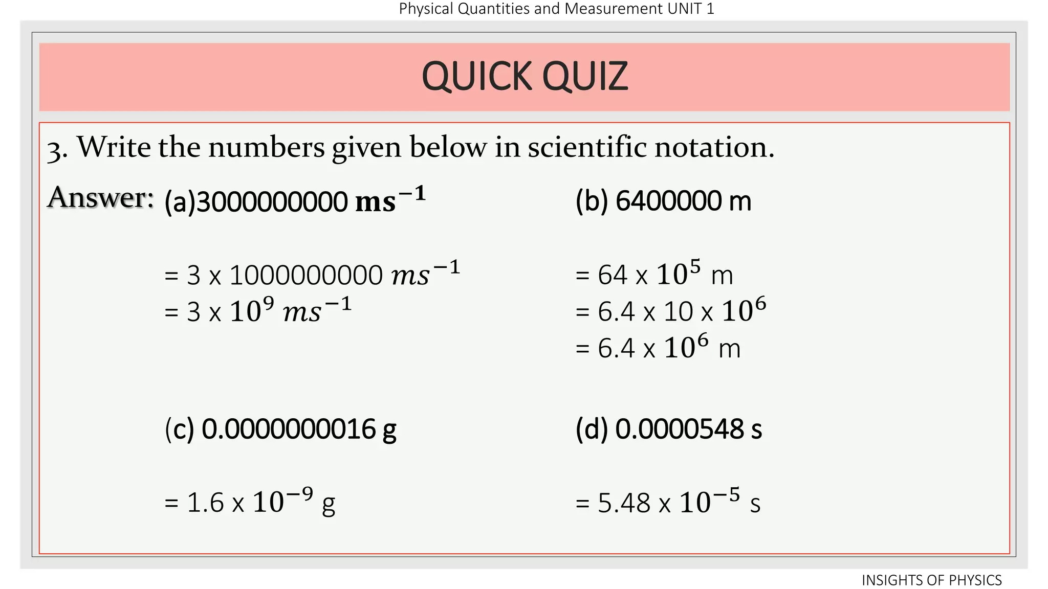 Physical quantities and measurement | PPTX