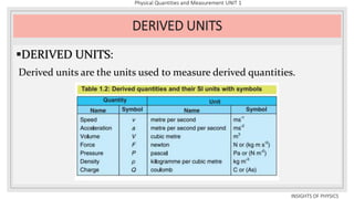 Physical quantities and measurement | PPTX