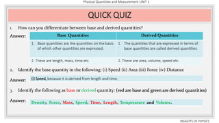Physical quantities and measurement | PPTX