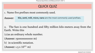 Physical quantities and measurement | PPTX
