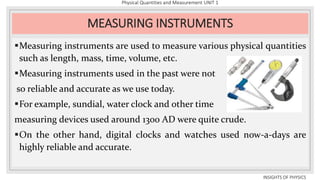 Physical quantities and measurement | PPTX