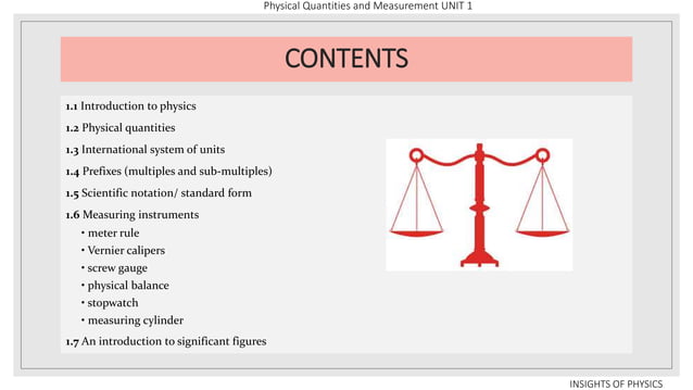 Physical quantities and measurement | PPTX | Physics | Science