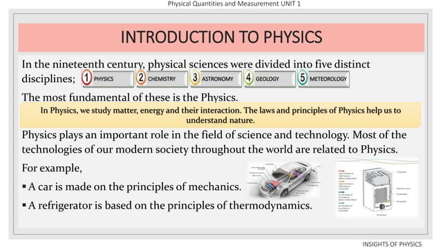 Physical quantities and measurement | PPTX | Physics | Science
