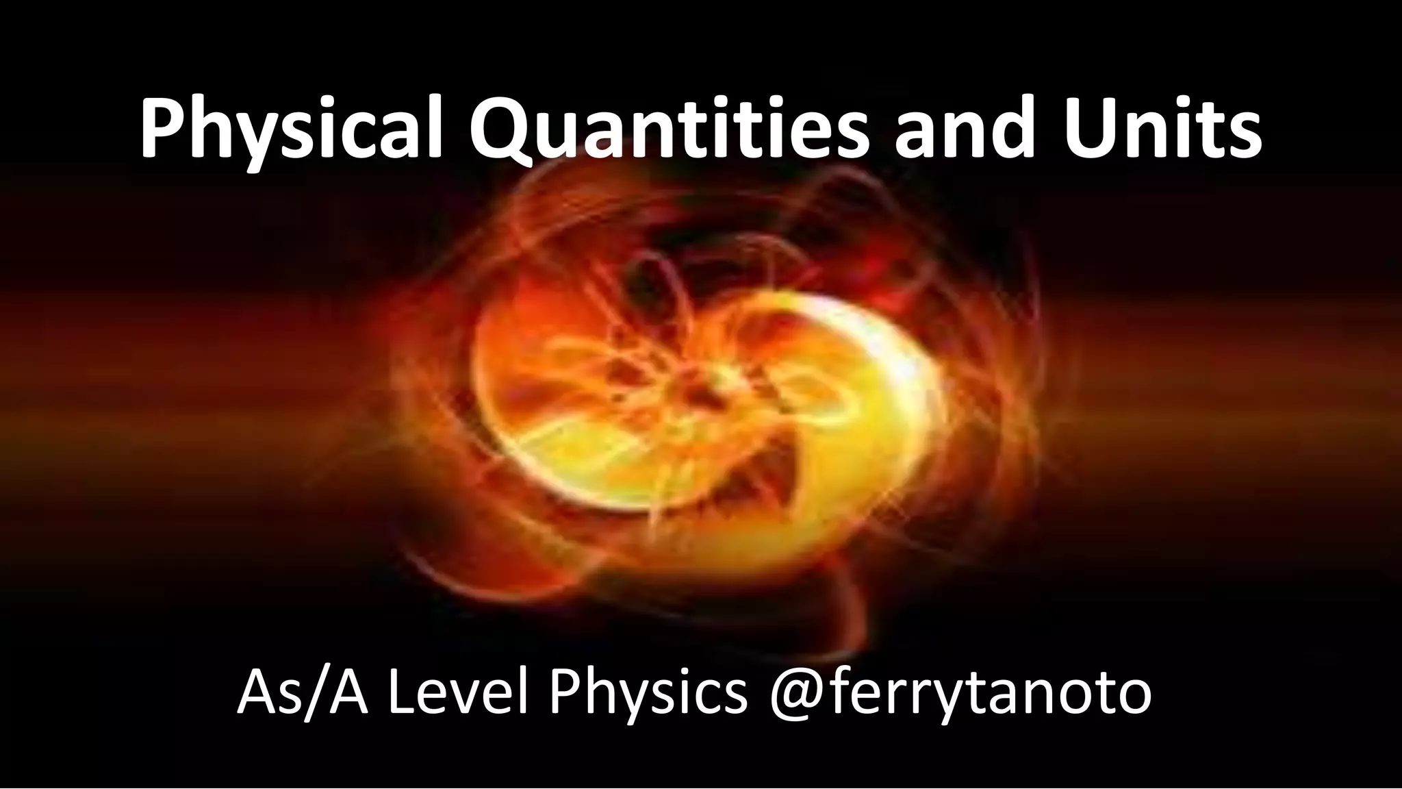Physical quantities and units pps | PPSX
