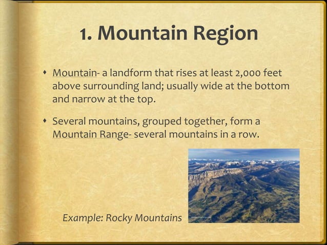 Physical regions and landforms | PPTX