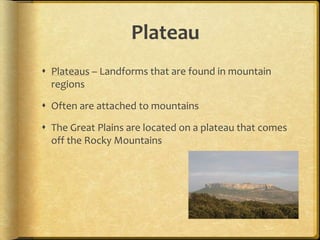 Physical regions and landforms | PPT