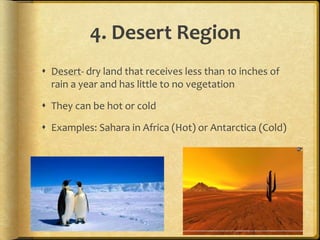 Physical regions and landforms | PPTX