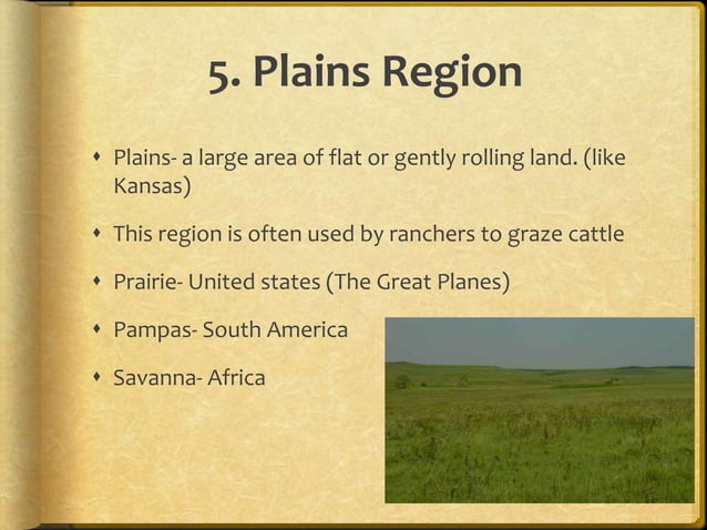 Physical regions and landforms | PPTX