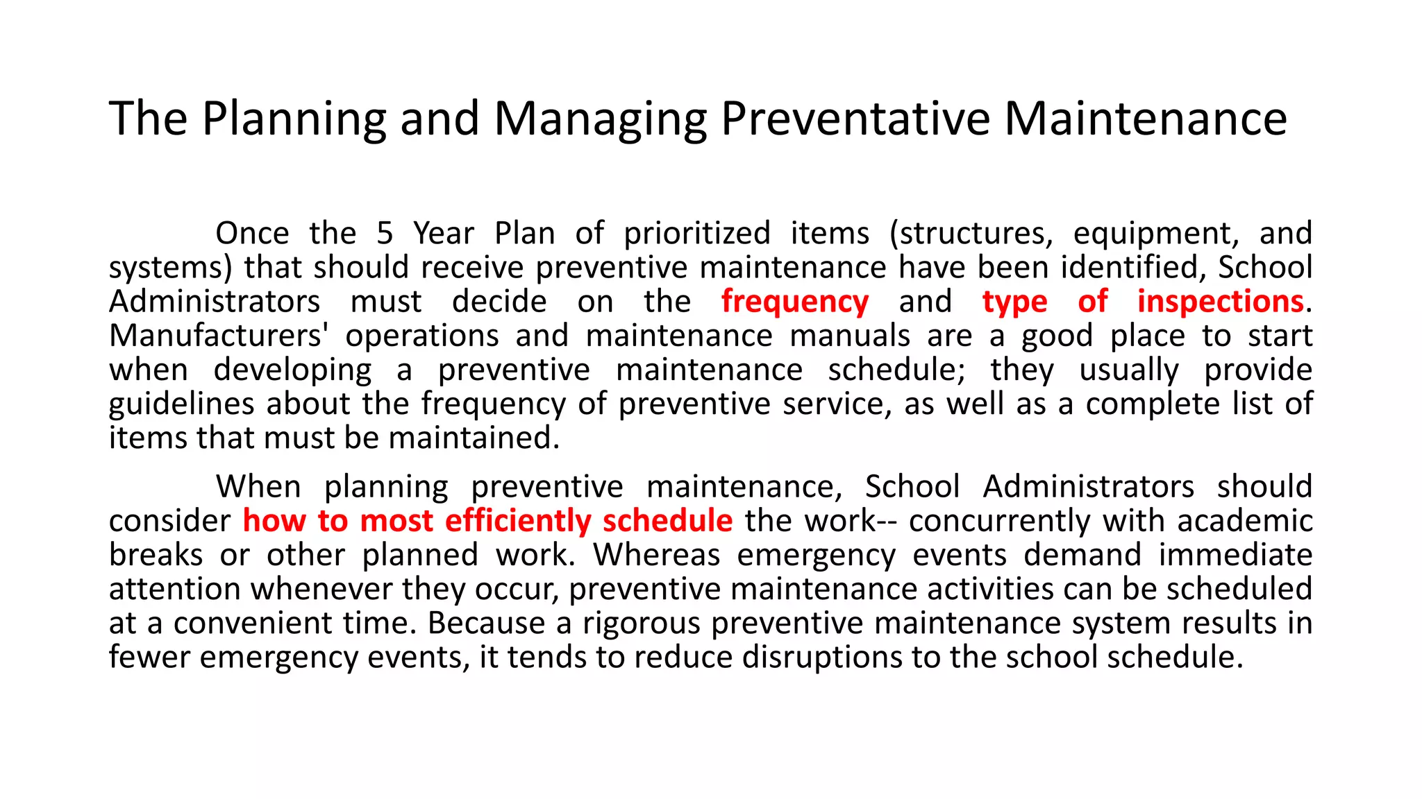 Physical resources management in schools | PPTX