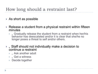 Physical Restraint | PPTX